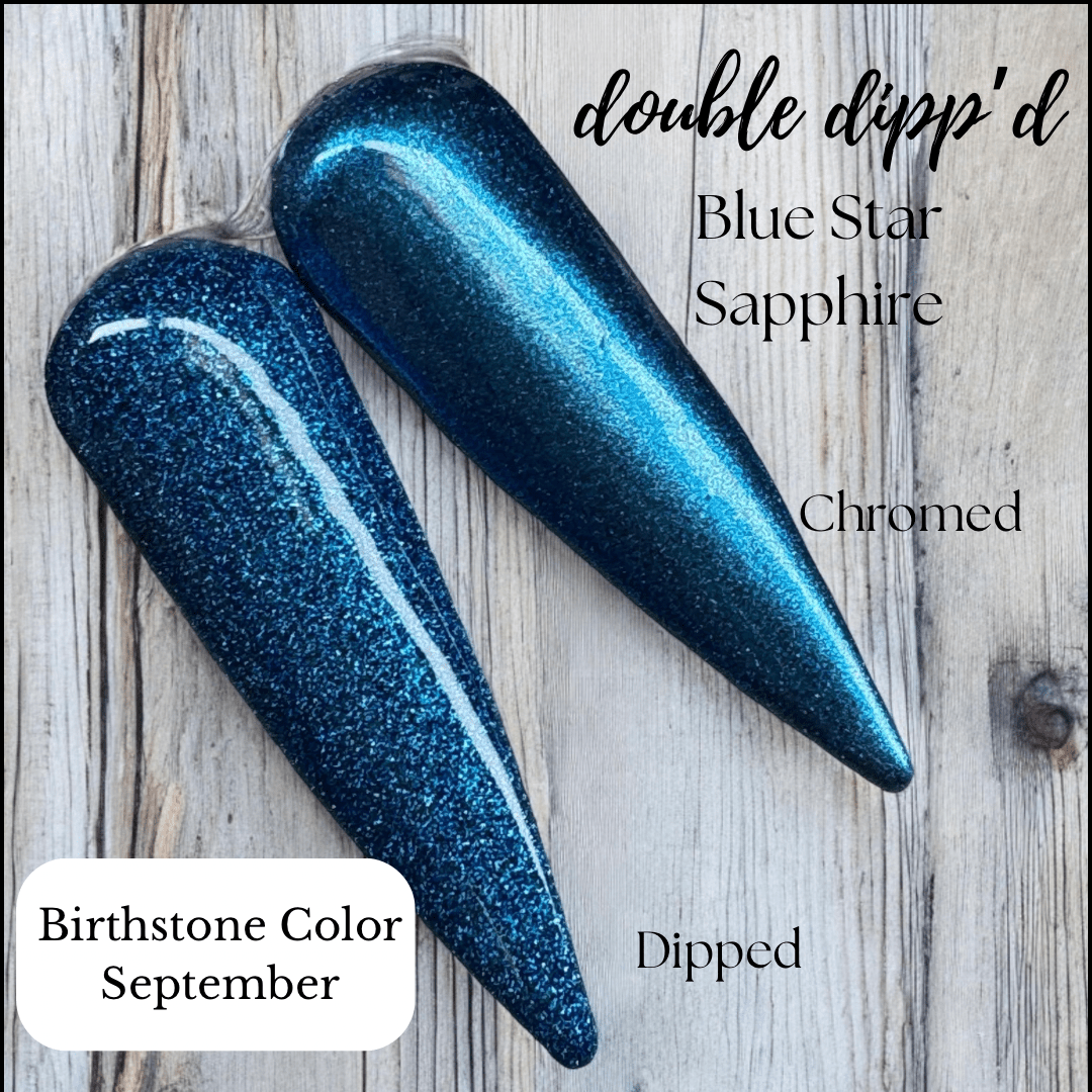 Blue Star Sapphire Dip Powder - by Double Dipp'd Dip Powder