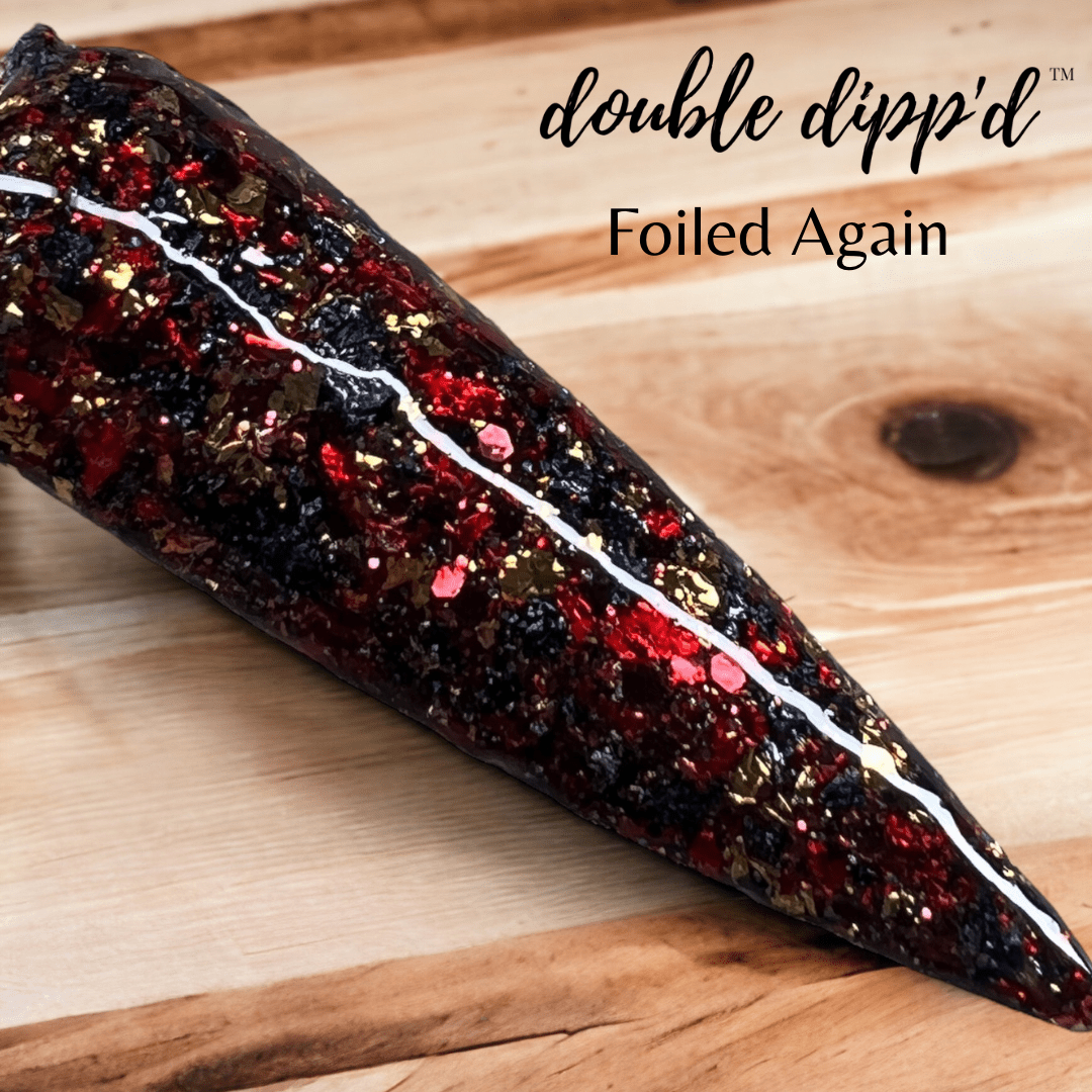 Foiled Again Dip Powder - Dip Powder by Double Dipp'd Dip Powder