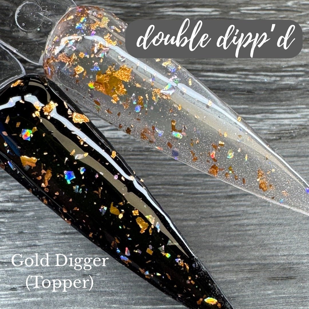 Gold Digger Topper Dip Powder - Dip Powder by Double Dipp'd Dip Powder