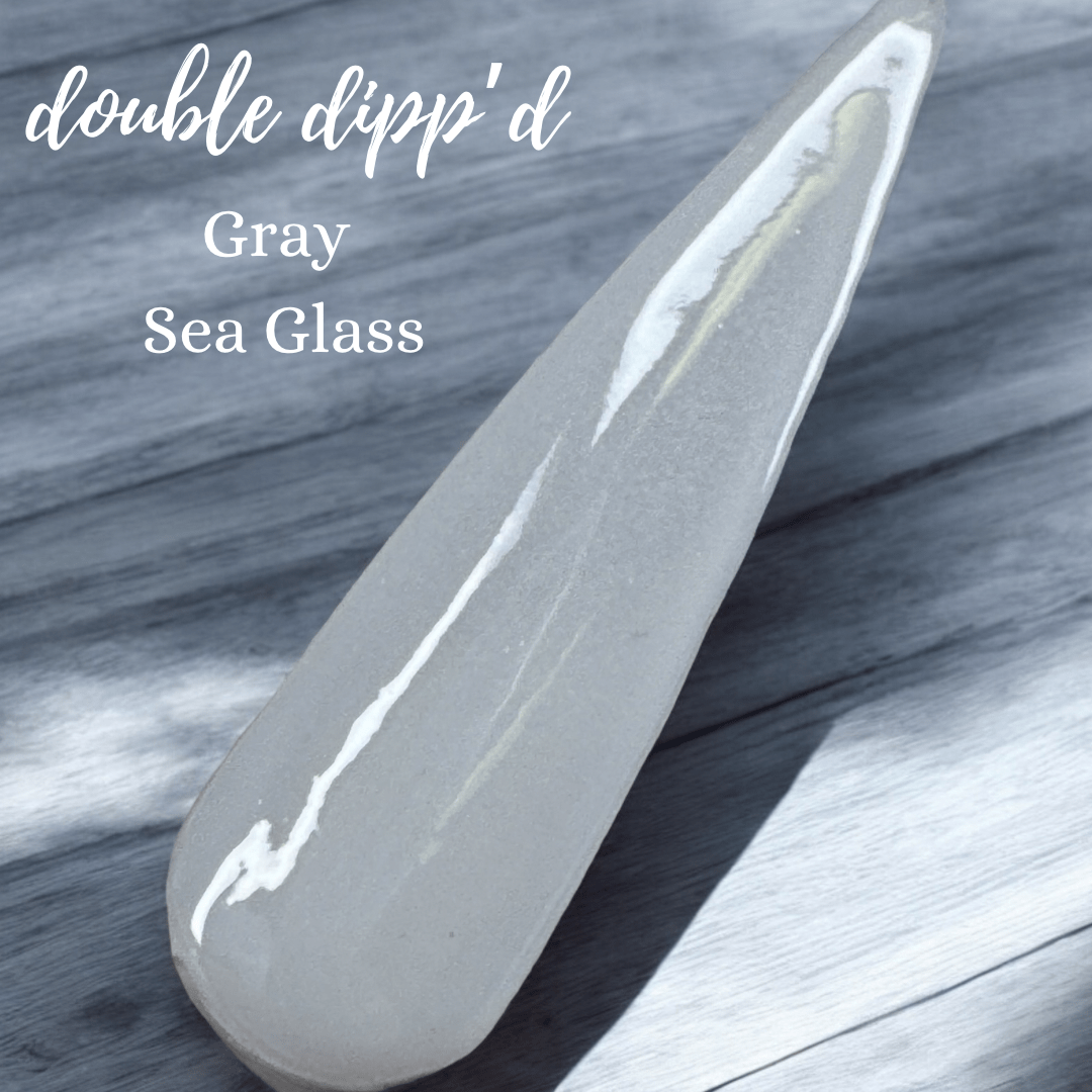 Gray Sea Glass Dip Powder - by Double Dipp'd Dip Powder