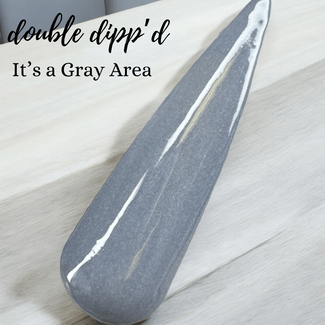 It's a Gray Area Dip Powder - by Double Dipp'd Dip Powder
