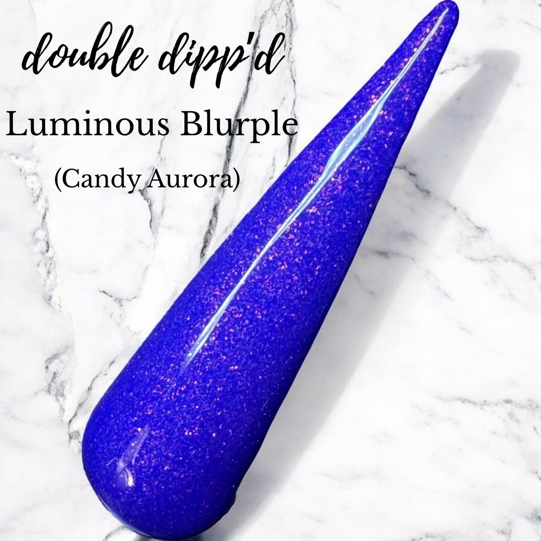 Luminous Blurple Dip Powder - Dip Powder by Double Dipp'd Dip Powder