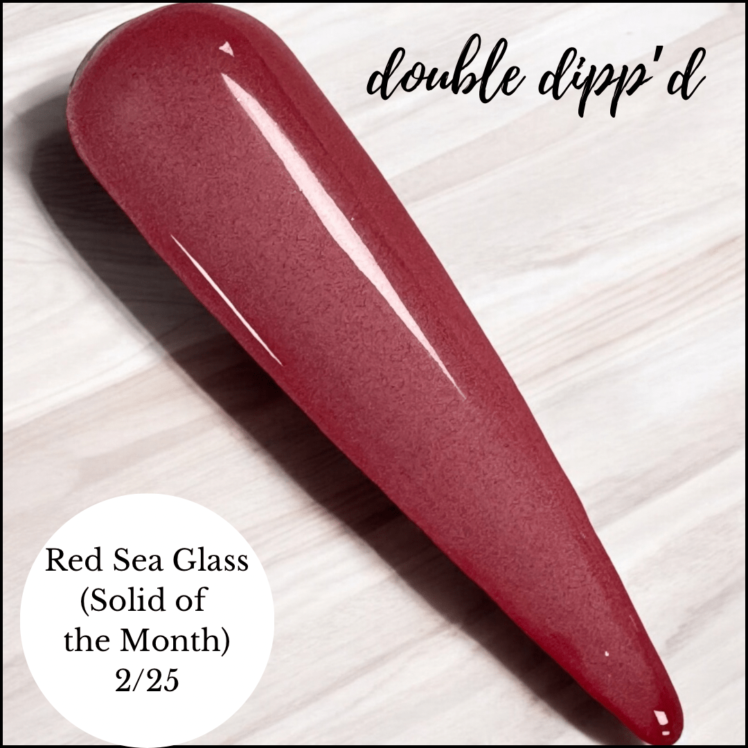 Red Sea Glass Dip Powder - by Double Dipp'd Dip Powder