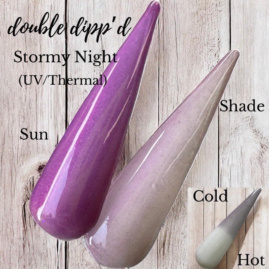 Stormy Night Dip Powder - Dip Powder by Double Dipp'd Dip Powder