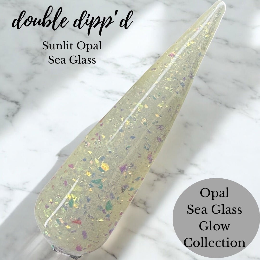 Sunlit Opal Sea Glass Dip Powder - Dip Powder by Double Dipp'd Dip Powder