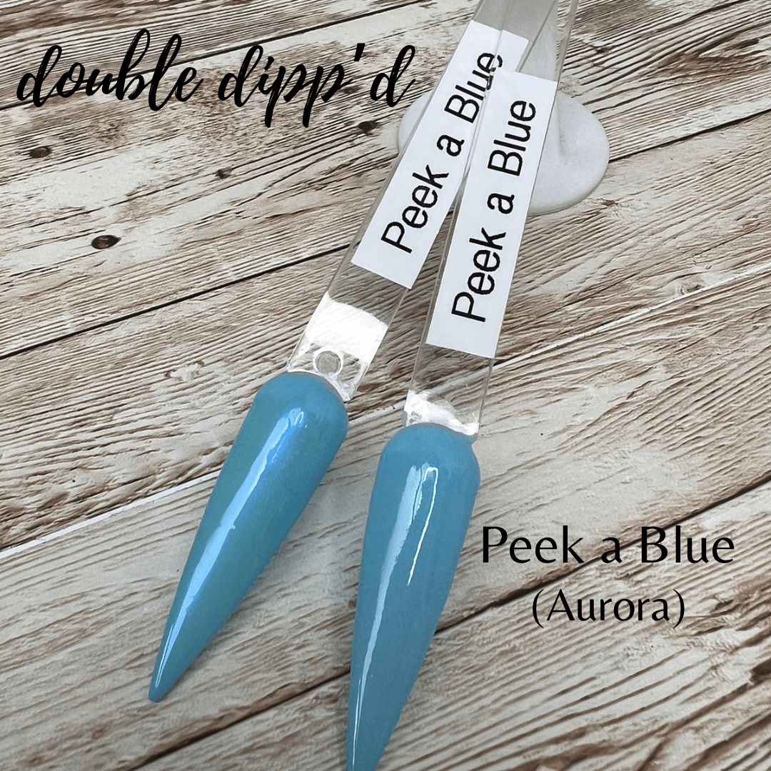 Peek a Blue Dip Powder - by Double Dipp'd Dip Powder