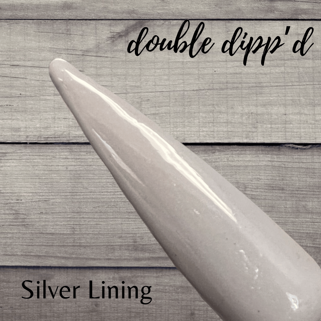 Silver Lining Dip Powder - by Double Dipp'd Dip Powder